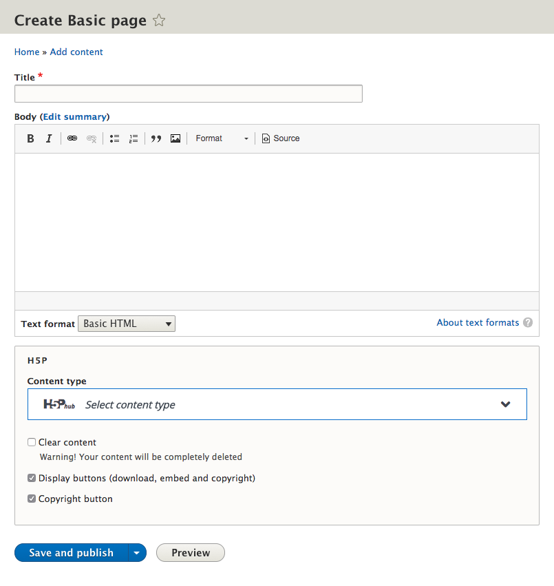 Set up H5P for Drupal 8 | H5P